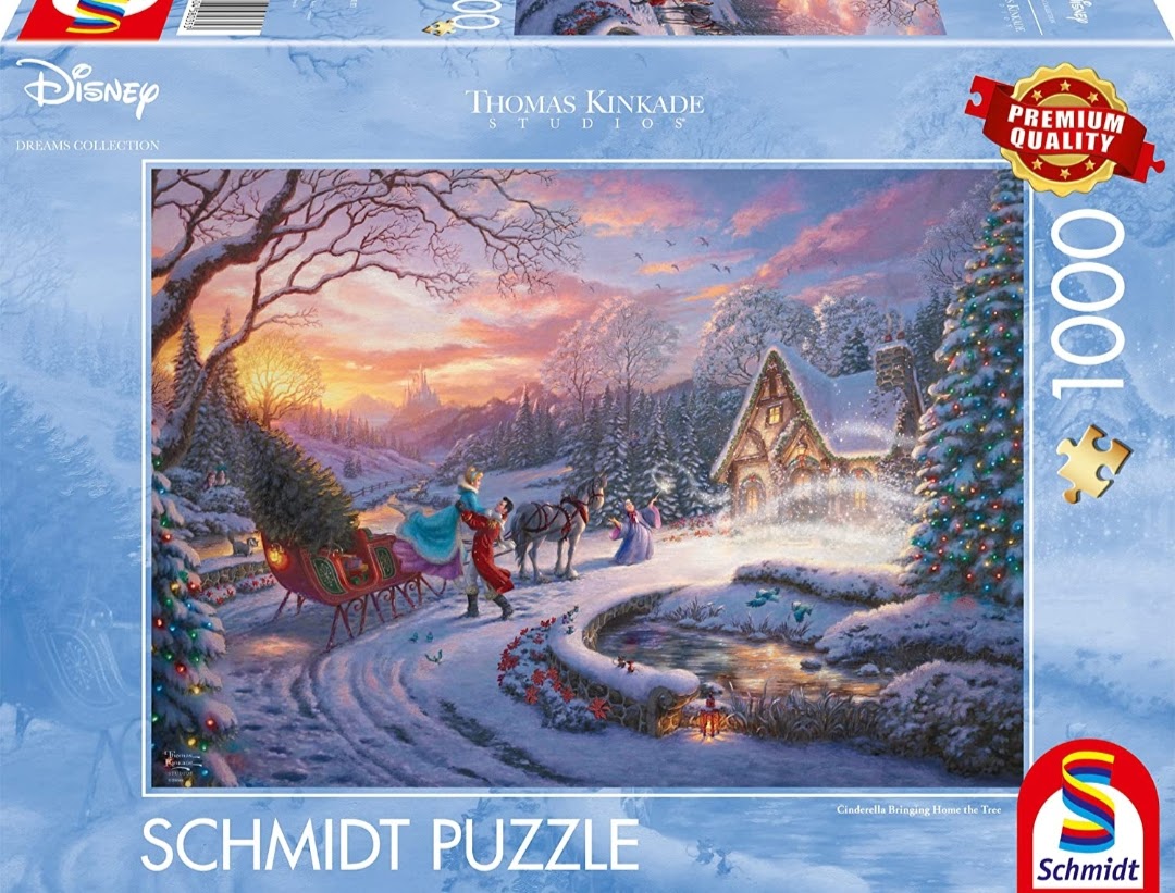 Puzzle Disney Schmidt 1000 pièces Cendrillon bringing home the tree fo ...